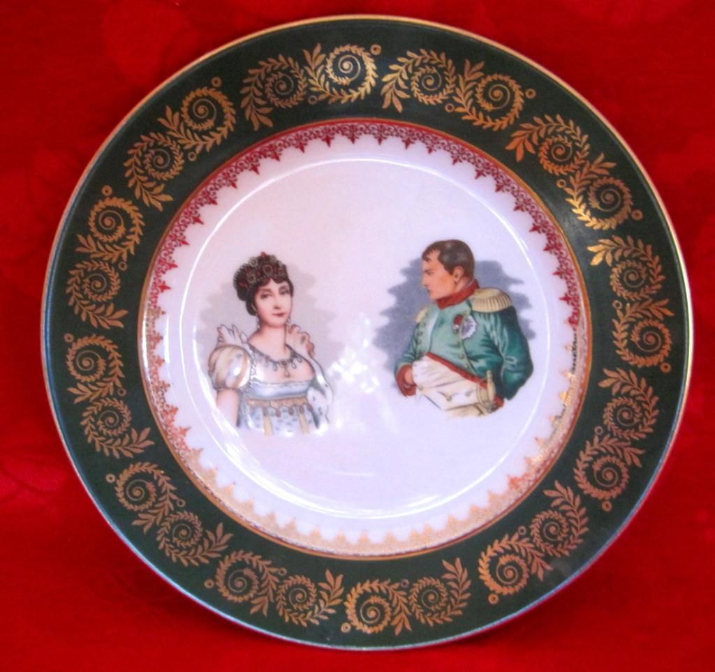 Limoges 22k Gold Napolean & Josephine Plate