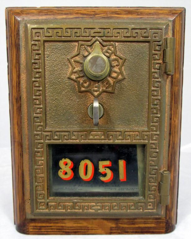 Antique Postal Box Coin Bank