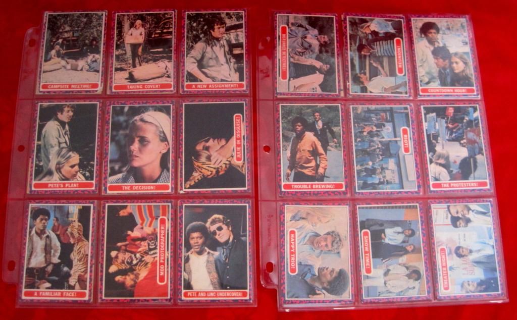 30 Different 1968 Topps Mod Squad Trading Cards