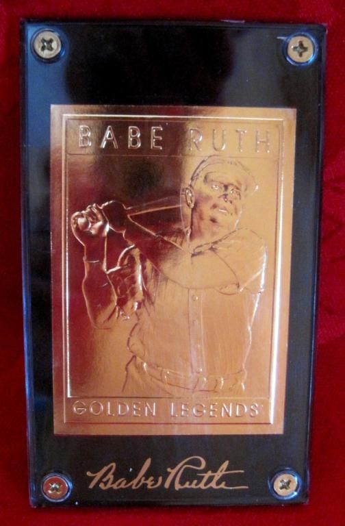 1994 Golden Legends #GL1 Babe Ruth 22k Gold Card