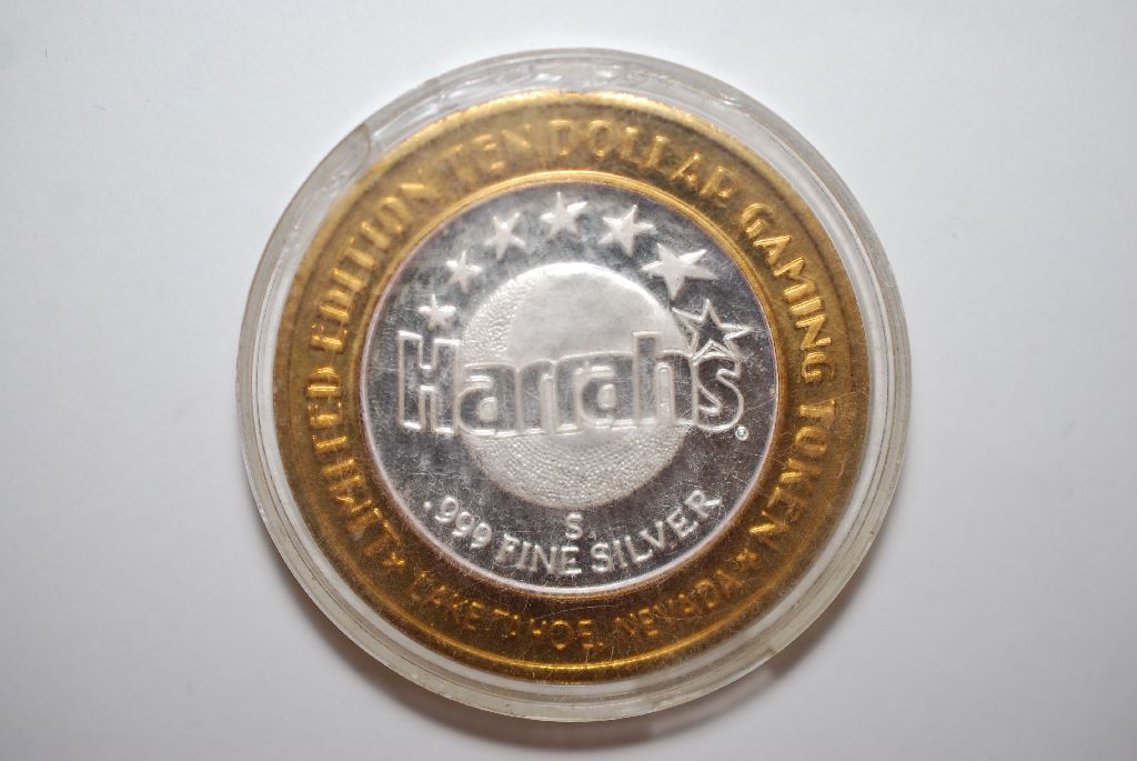 Harrah's "James Dean" Lake Tahoe NV Limited Edition Two-Tone $10 Gaming ...