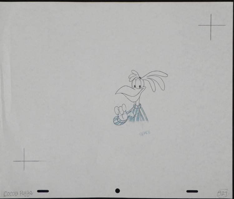 Cocoa Puffs Drawing Pencil Blue Sonny the Cuckoo Bird