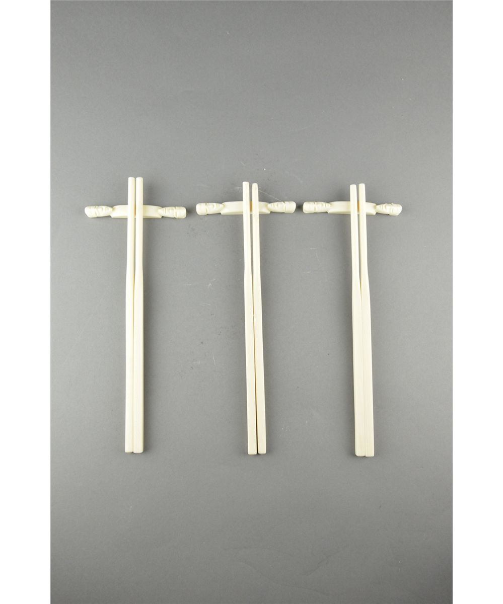 Set of Three Chinese Ivory Carved Chopsticks
