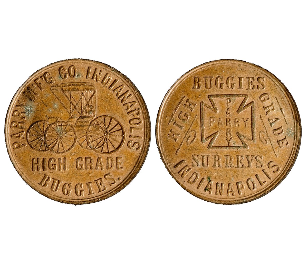 Parry Mfg. Co. Token IN - Indianapolis,Marion County