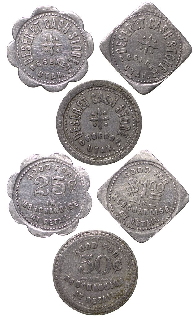Deseret Cash Store Tokens UT - Deseret,Millard