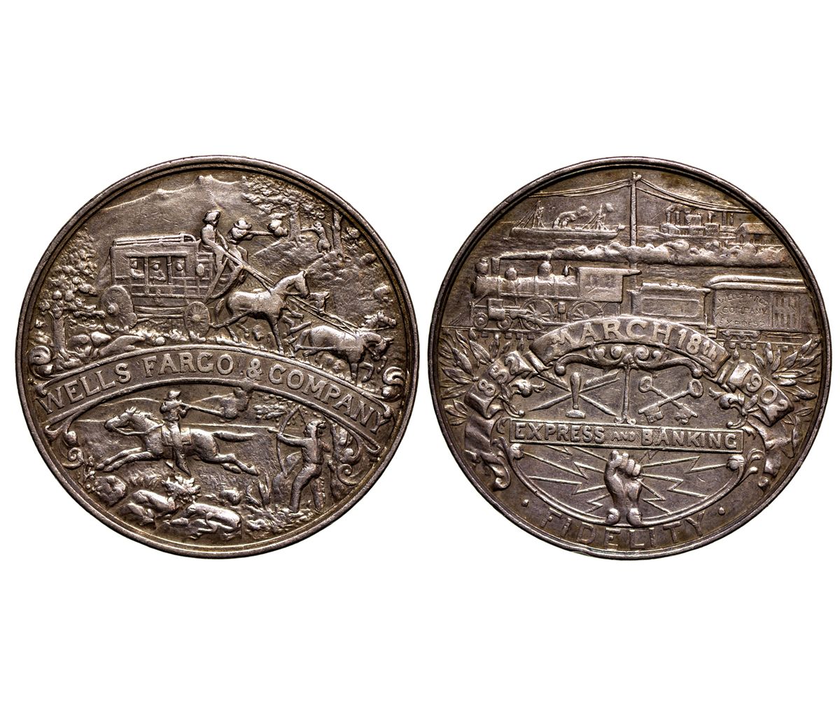 Wells-Fargo So-Called Dollar - , - 1902 - Tokens