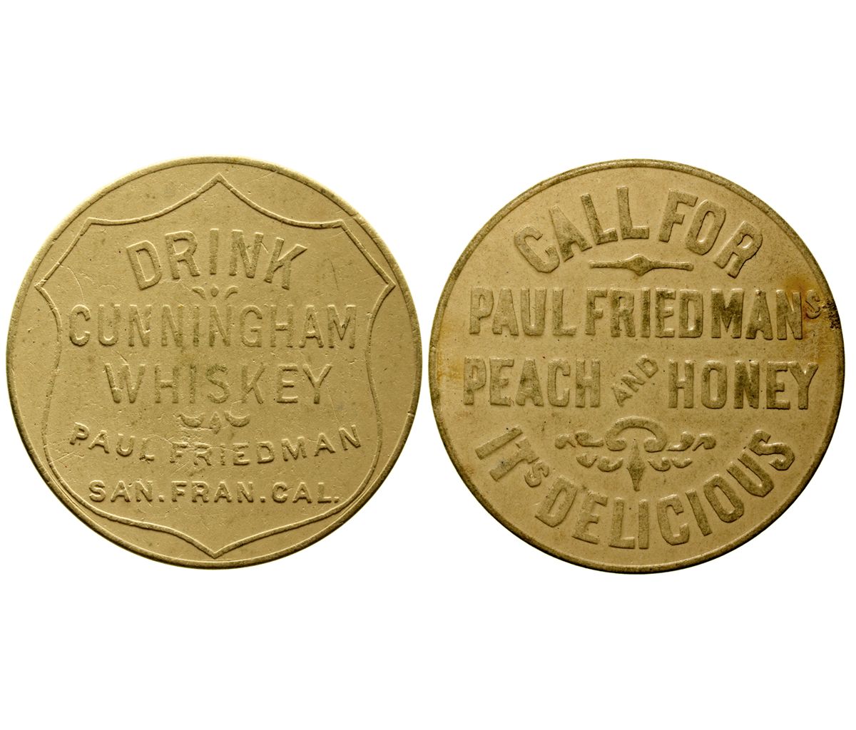 Cunningham Whiskey Token CA - San Francisco,Tokens