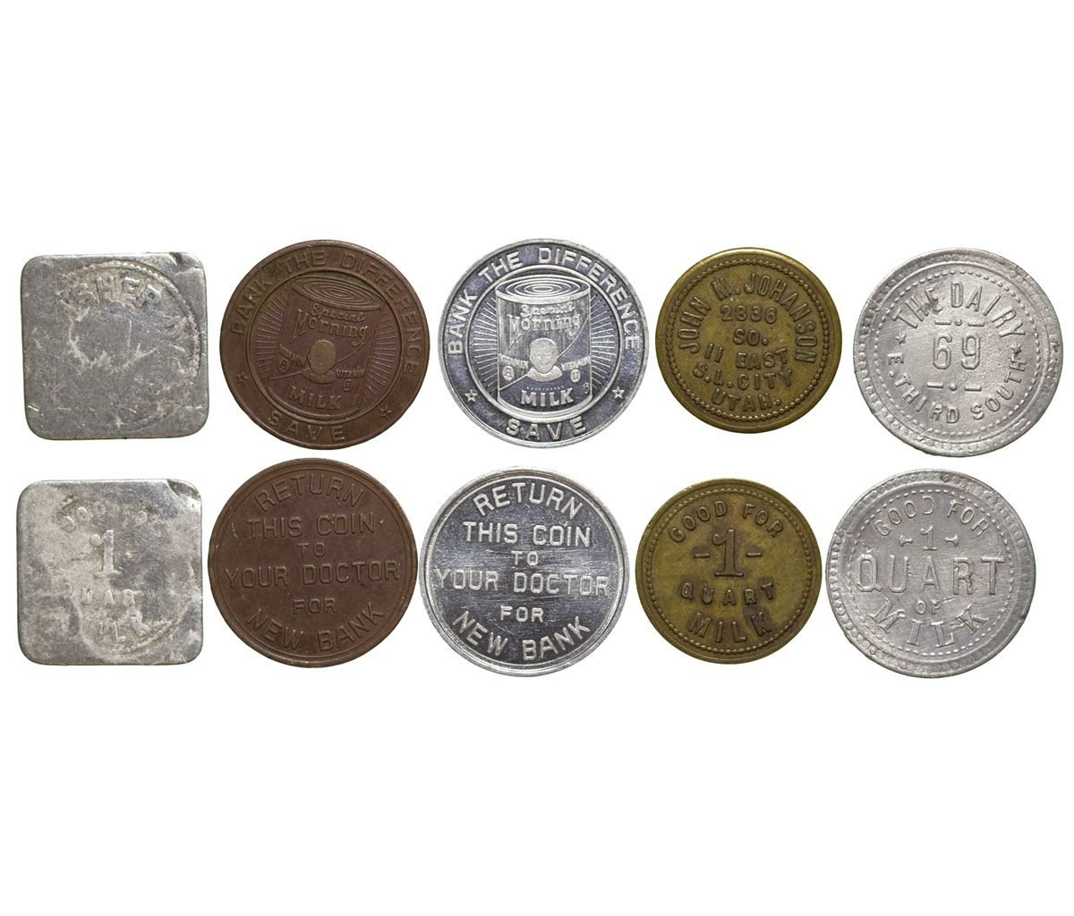 Salt Lake Dairy Tokens UT - Salt Lake City,Salt Lake County
