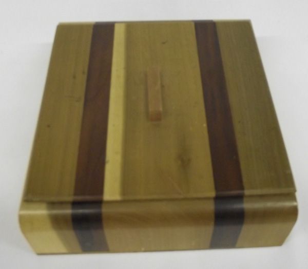 Laminated Wood Box With Lid