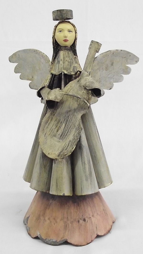Mexican Folk Art Tin Angel Figure