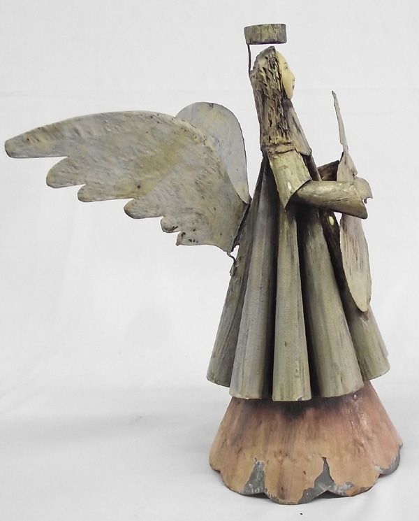 Mexican Folk Art Tin Angel Figure