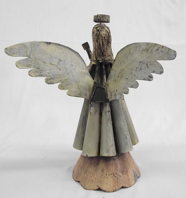 Mexican Folk Art Tin Angel Figure