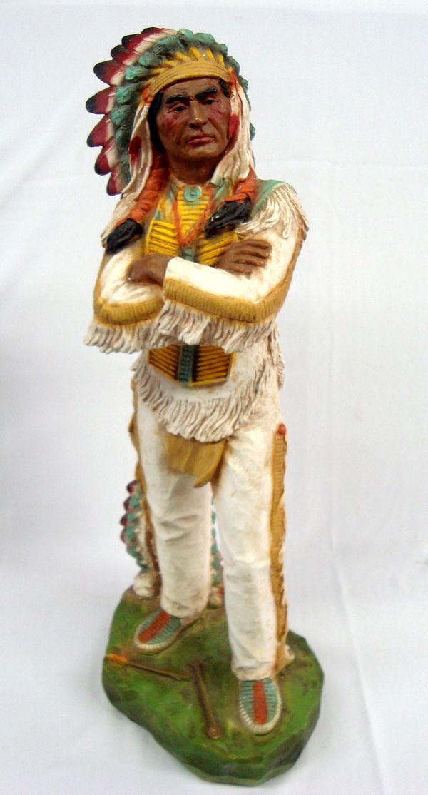 1980 Full Body Chalk Chief Statue