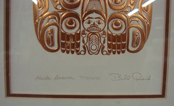 Haida Tribe Art Card Beaver Series Print-Bill Reid.