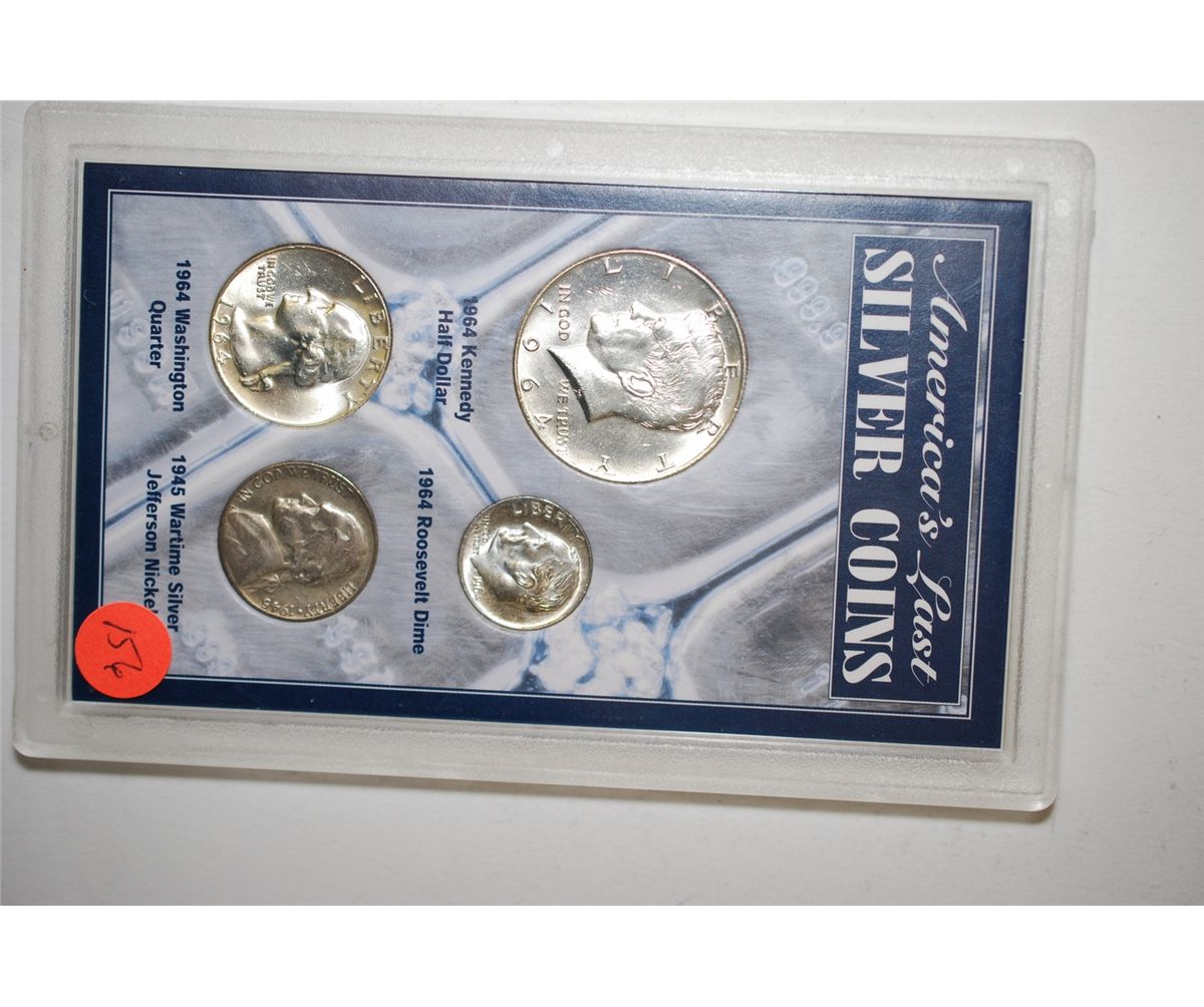 America's Last Silver Coins With History; 1964 Kennedy Half Dollar ...