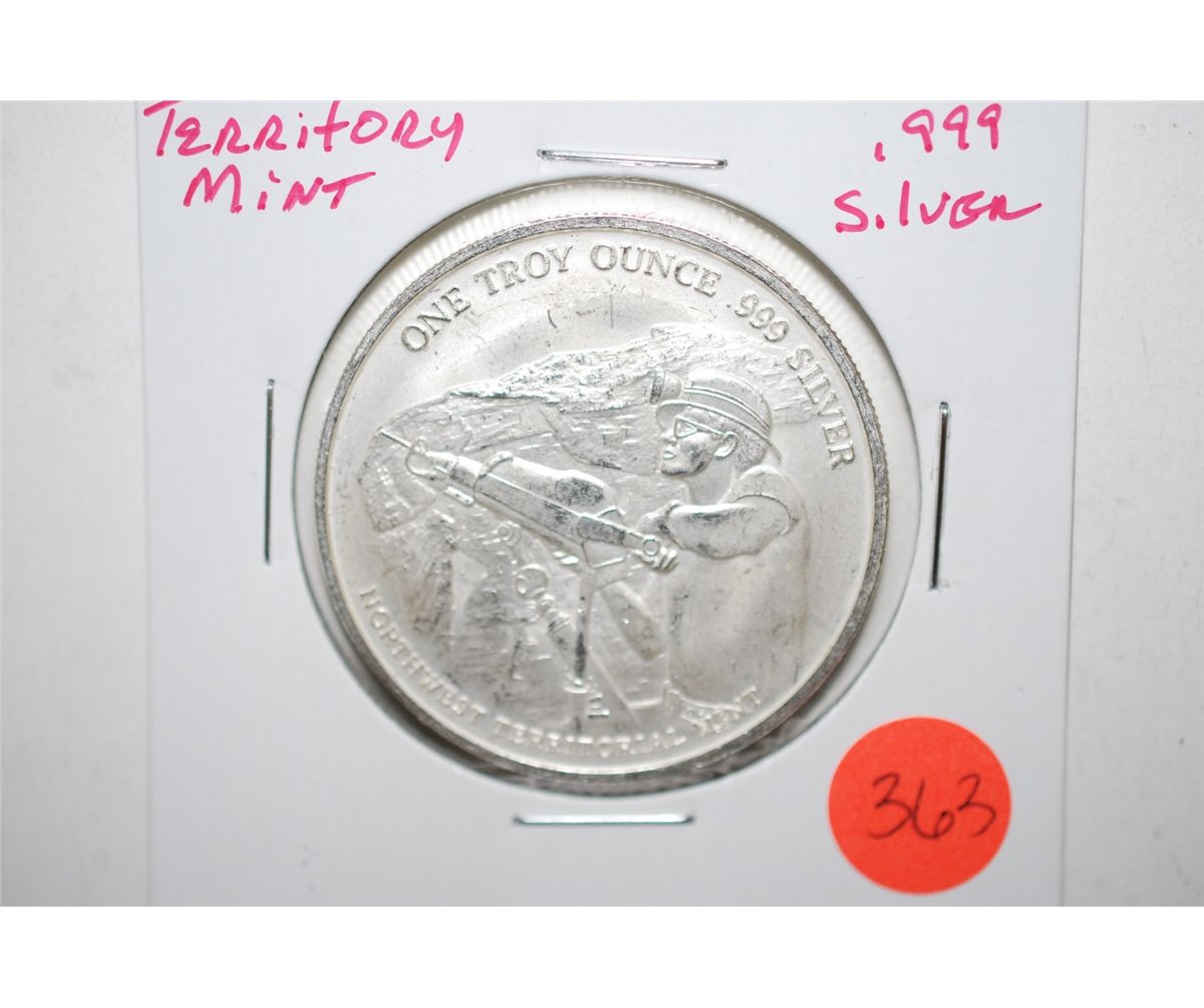 Northwest Territorial Mint Silver Round; Pan American Silver Corp ...