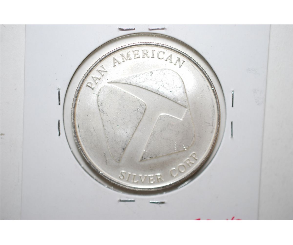 Northwest Territorial Mint Silver Round; Pan American Silver Corp ...