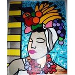 Jozza Original Painting on Canvas Pop Art Island Girl