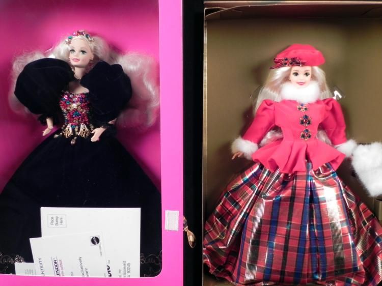 Jeweled Splendor and Jewel Princess Barbie Doll MIB