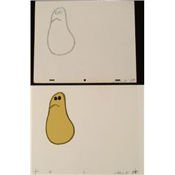 Animation Cel Drawing Orig Herculoids Art Gloop Gleep