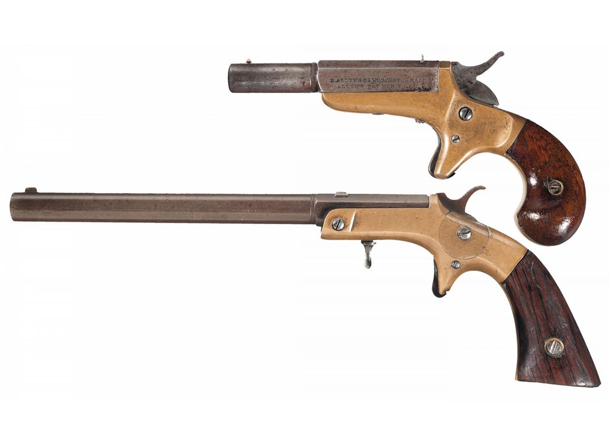 Collector's Lot of Two Antique American Single Shot Pistols