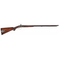 Purdey Smooth Bore Side by Side Double Percussion Rifle with Factory Letter