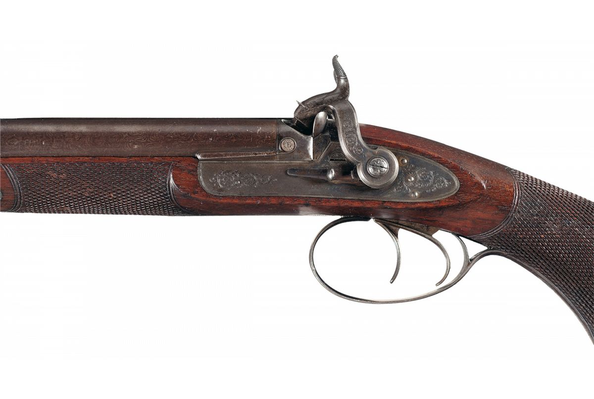 Purdey Smooth Bore Side by Side Double Percussion Rifle with Factory Letter