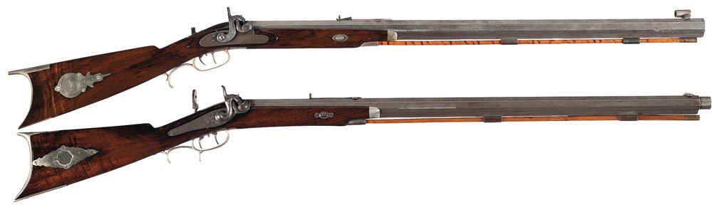 Two 19th Century American Percussion Rifles