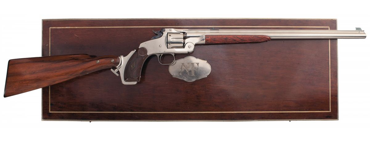 Extraordinary Nickel Plated Deluxe Presentation Cased Smith & Wesson ...