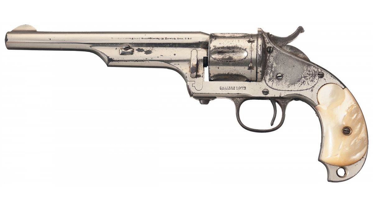 Merwin Hulbert Large Frame Single Action Revolver with Pearl Grips