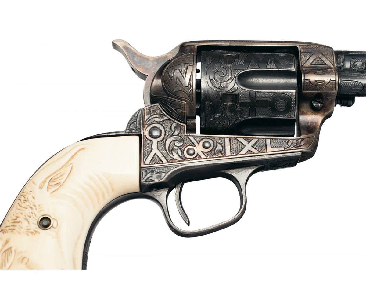 Cattle Brand Cole Agee Engraved Pre-War Colt Single Action Army ...