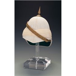 British Victorian Foreign Service Pith Helmet and Two War Medals