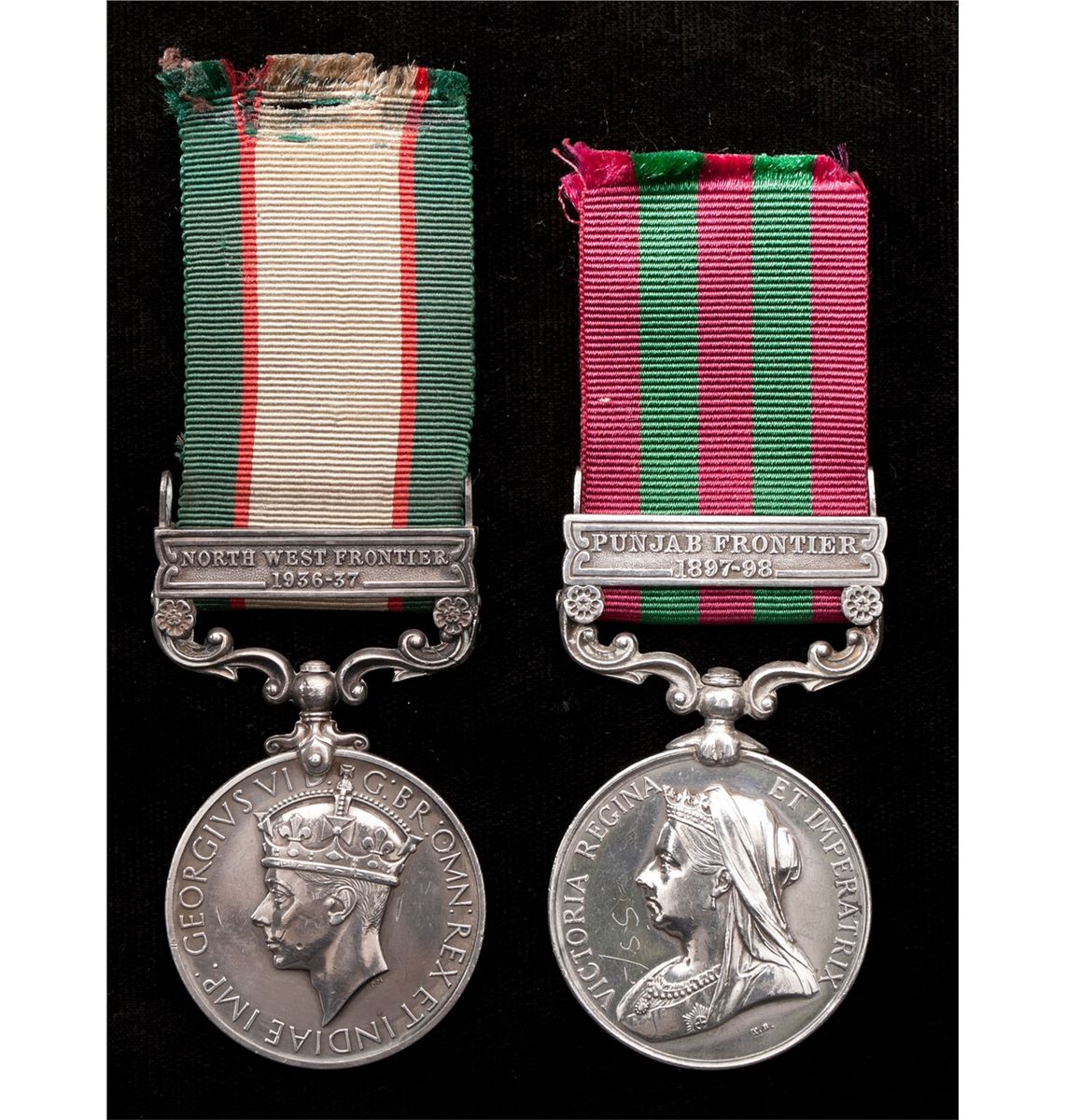 British Victorian Foreign Service Pith Helmet and Two War Medals