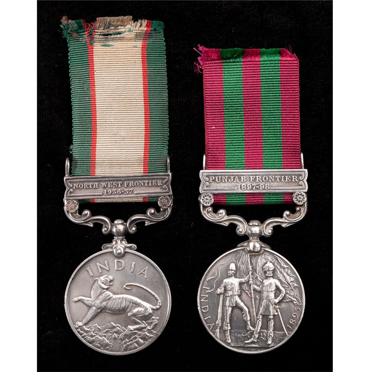 British Victorian Foreign Service Pith Helmet and Two War Medals