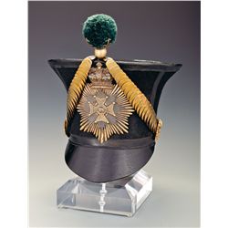 53rd Shropshire Light Infantry Officer's 1828 Pattern Bell Top Shako