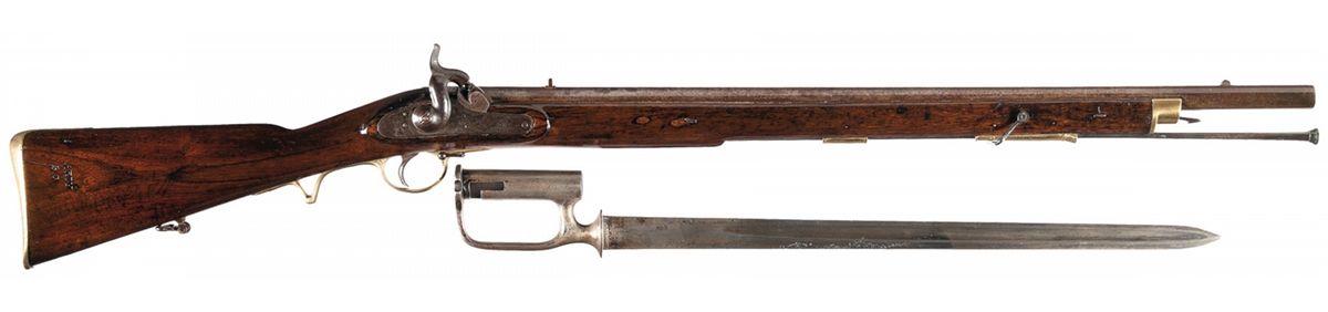 British Pattern 1842 Sea Service Percussion Rifled Musket with Bayonet