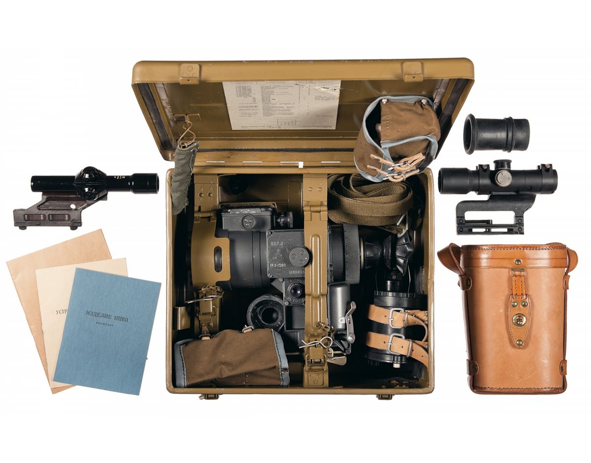 One Russian 1PN51 Night Vision Scope with Case and Accessories, and Two ...