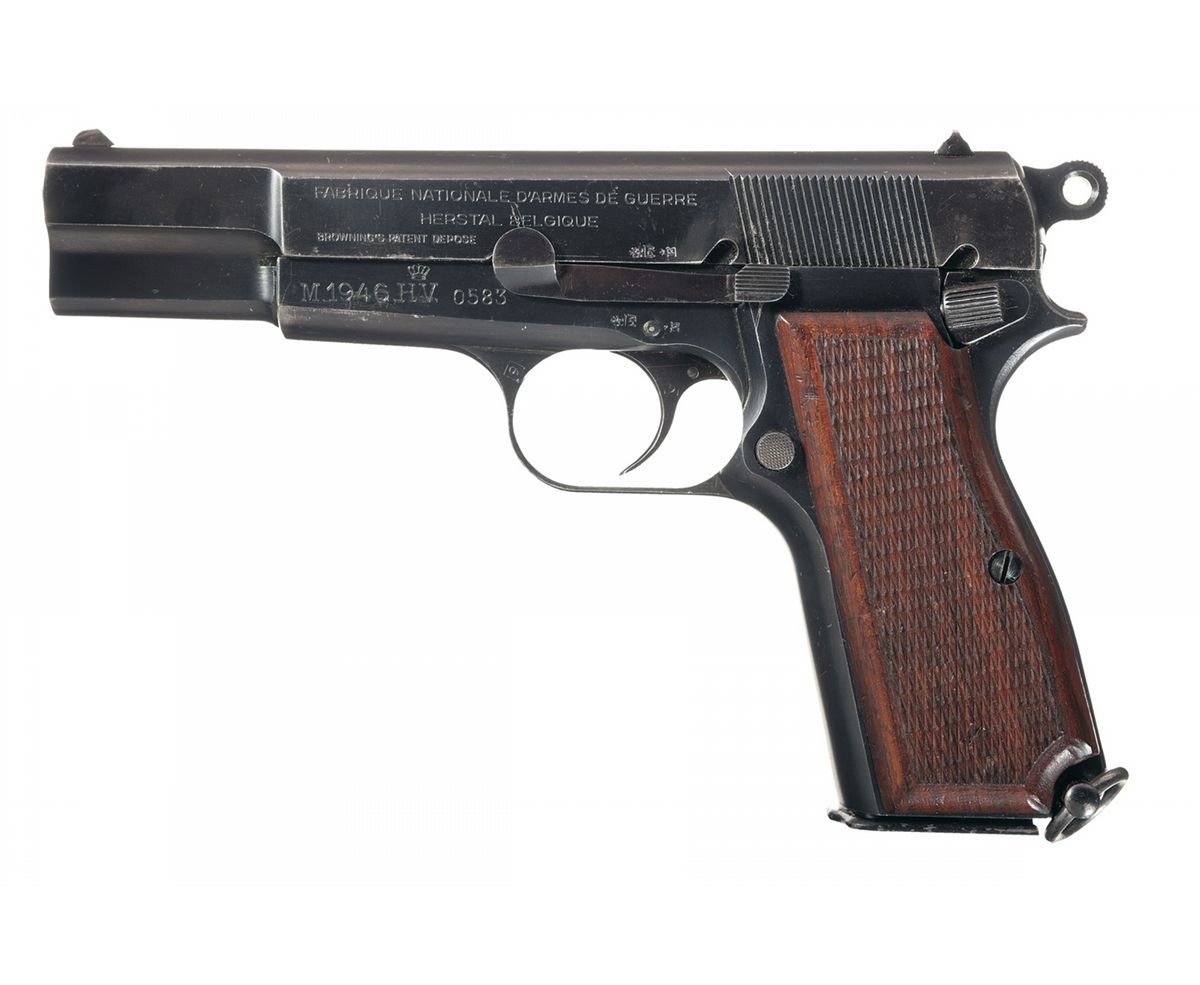 Rare Early Post-War Belgium "Danish Contract" High-Power Pistol Rig ...