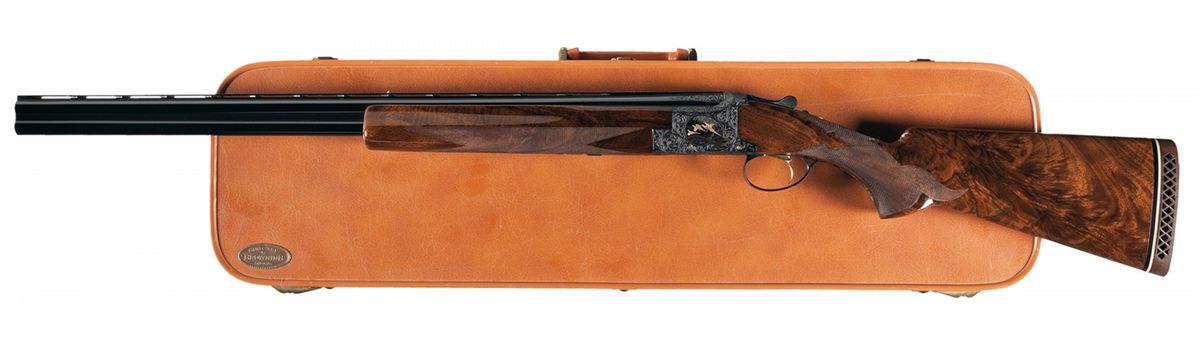 Outstanding Engraved Gold Inlayed Browning Midas Grade Superposed Skeet ...
