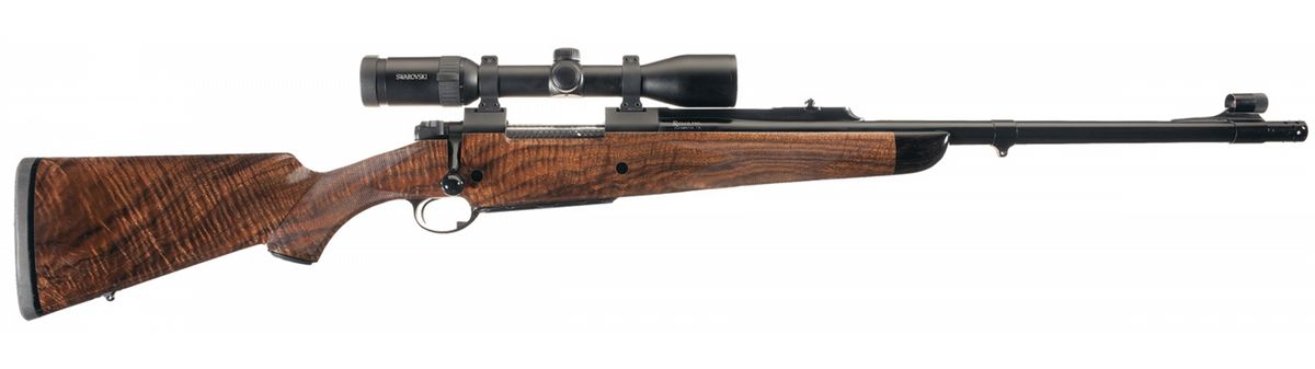 Rifles Inc. Custom Safari Bolt Action Rifle in 505 Gibbs with Swarovski ...