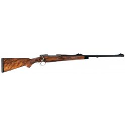 Engraved Dumoulin Herstal Safari Model Bolt Action Rifle in 375 H&H