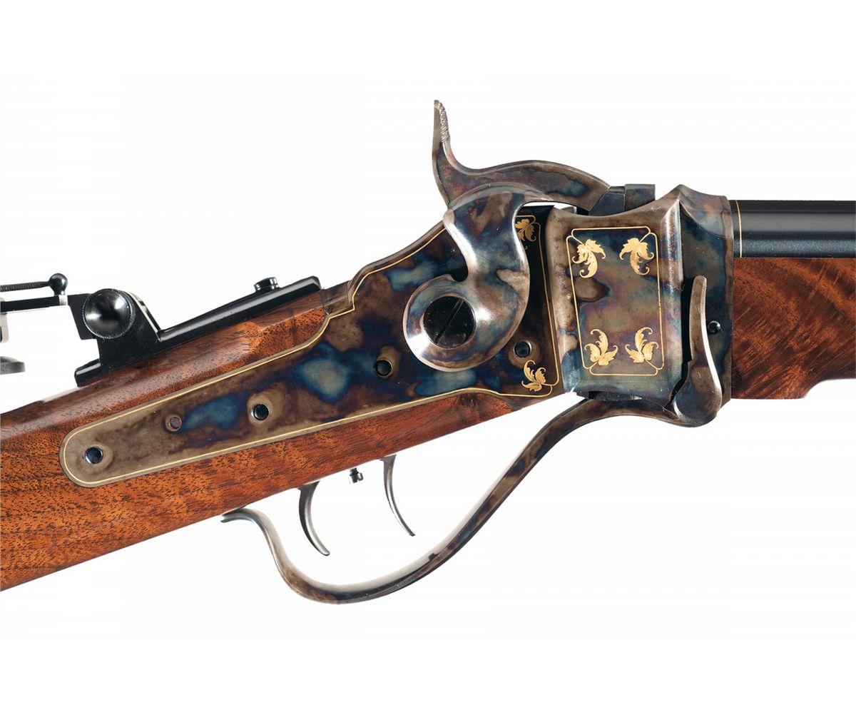 Special Order Gold Inlaid Shiloh Sharps Model 1874 Business Rifle with ...