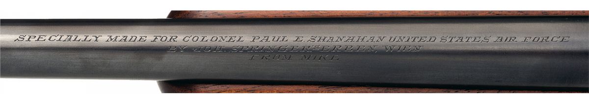 Custom Engraved Presentation Inscription Mauser Bolt Action Rifle with ...