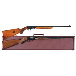 Collector's Lot of Two Browning 22 Caliber Rifles