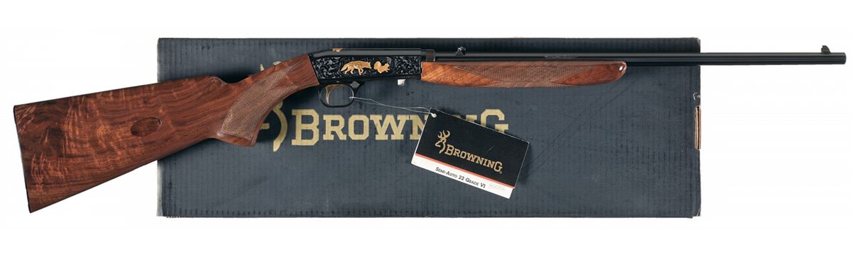 Browning High Grade .22 Caliber Semi-Automatic Rifle with Box