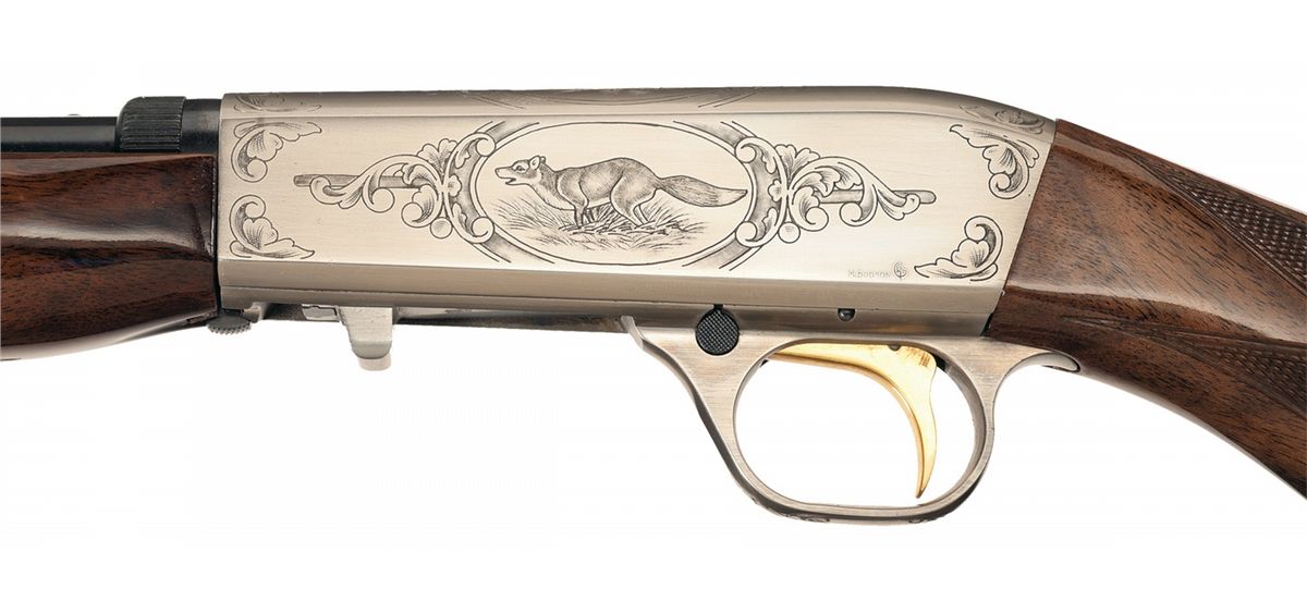 Belgian Browning Grade C .22 Caliber Semi-Automatic Rifle in .22 Short ...