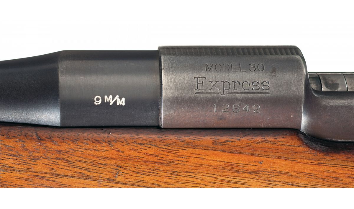Desirable Remington Model 30 Express Bolt Action Rifle in Rare 9mm Caliber