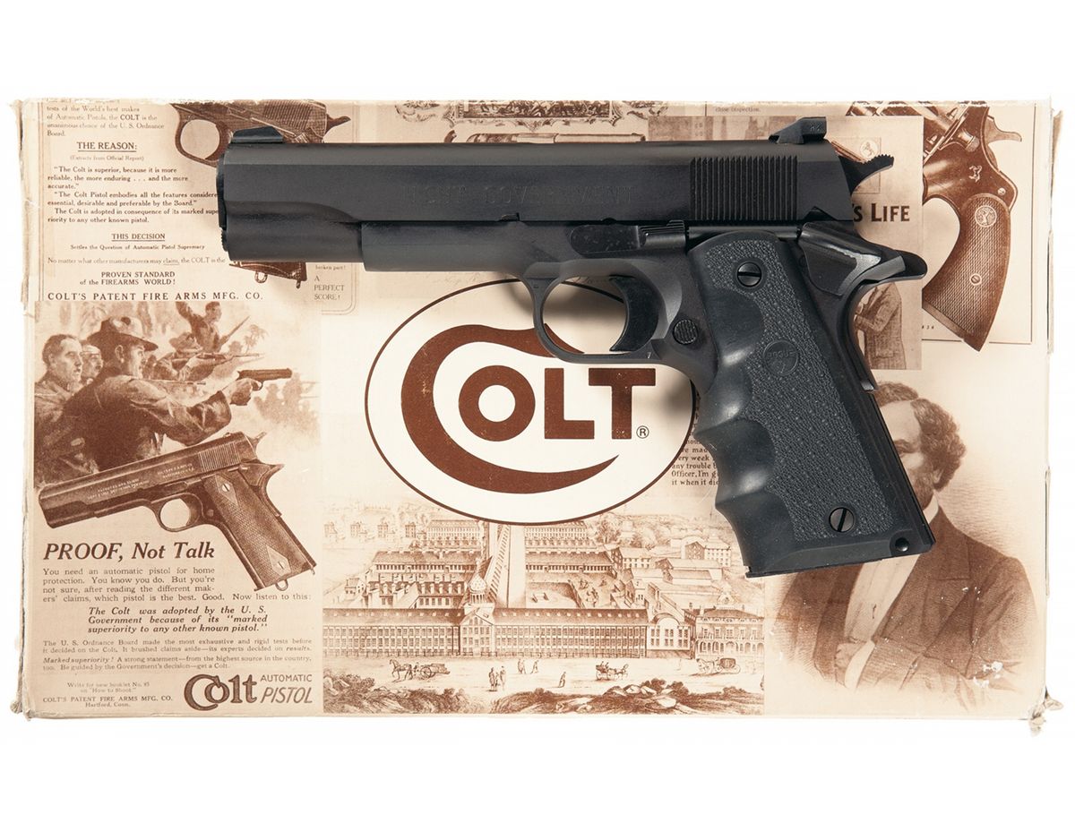 Colt Series 80 Night Government Model Semi-Automatic Pistol with ...