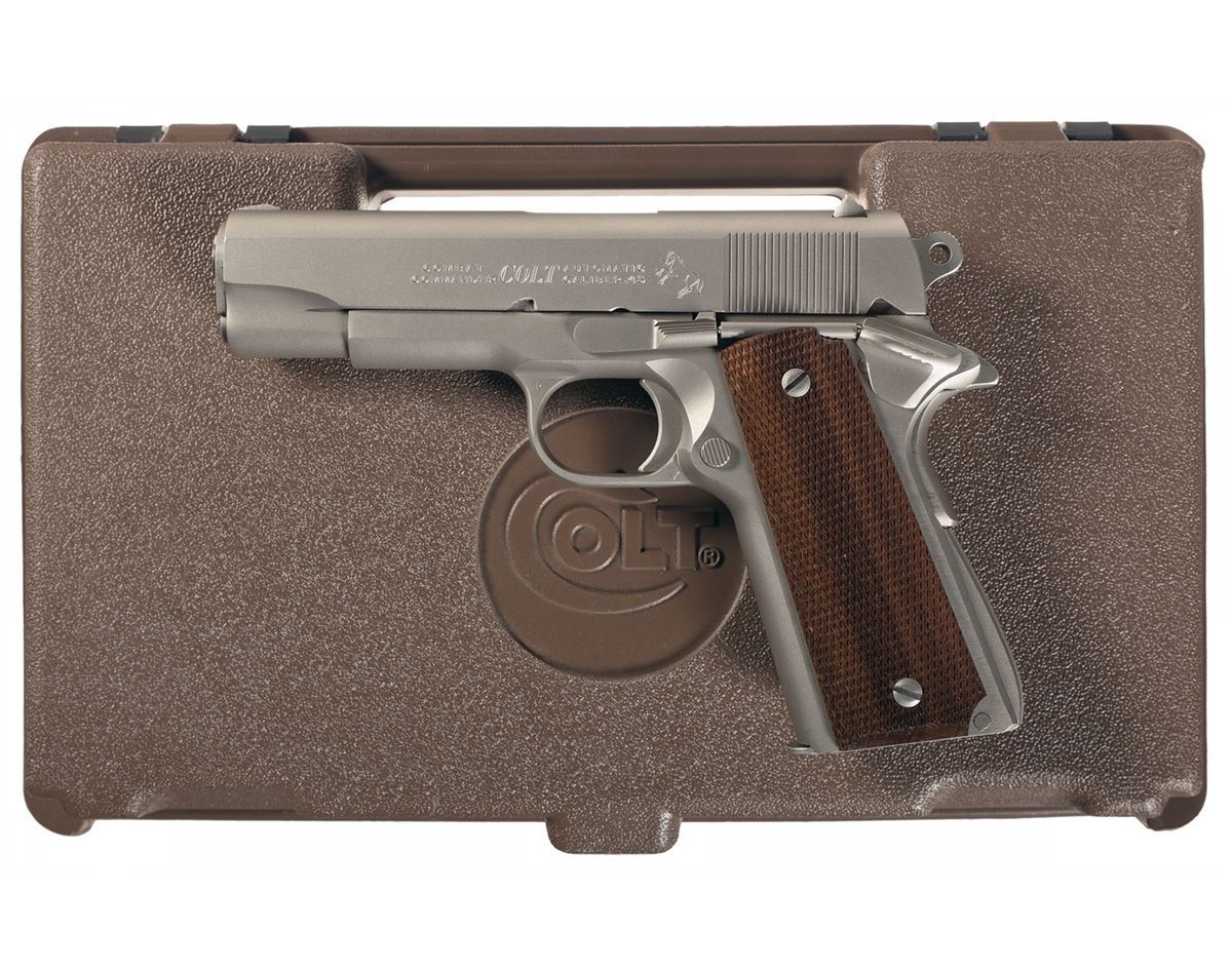 Colt Combat Commander Model Series 70 Semi-Automatic Pistol with Case