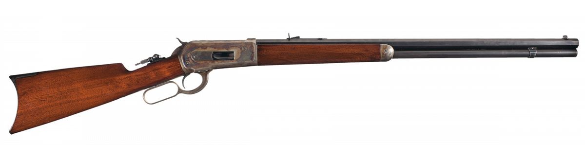 Excellent Winchester Model 1886 Sporting Rifle with Casehardened Frame ...